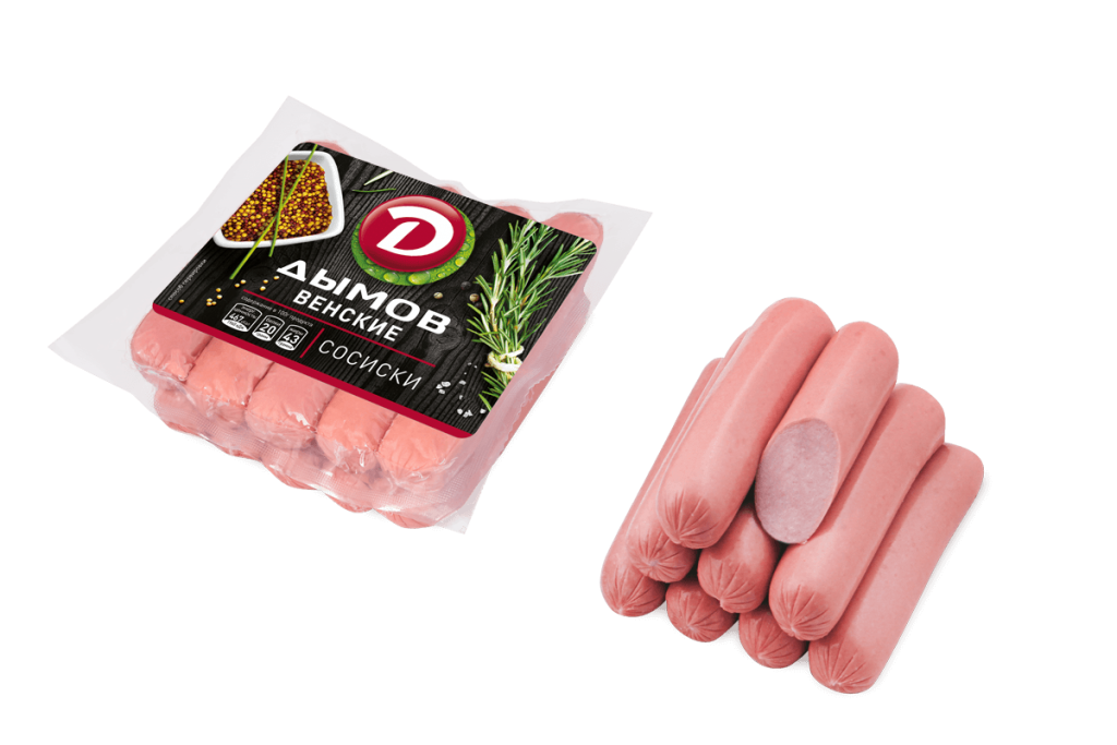 Сосиски Венские Дымов, 464 гр. купить с доставкой – Delikates